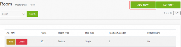 Master Data – Room – GuestPro Knowledge Base