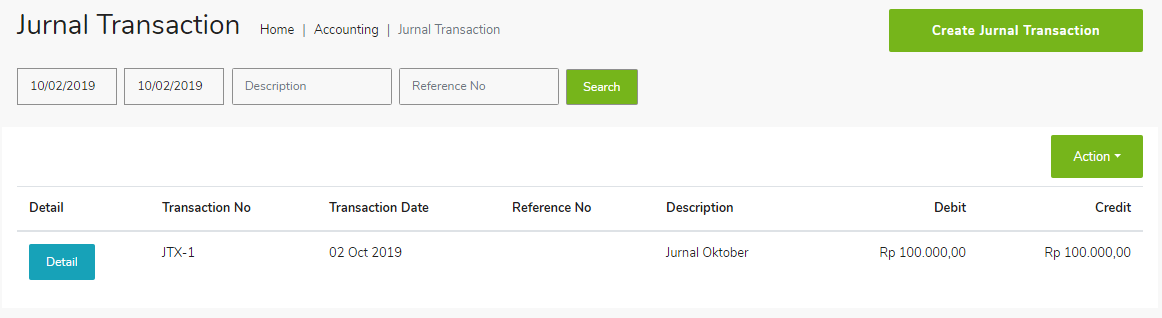 Accounting – Jurnal Transaction – GuestPro Knowledge Base