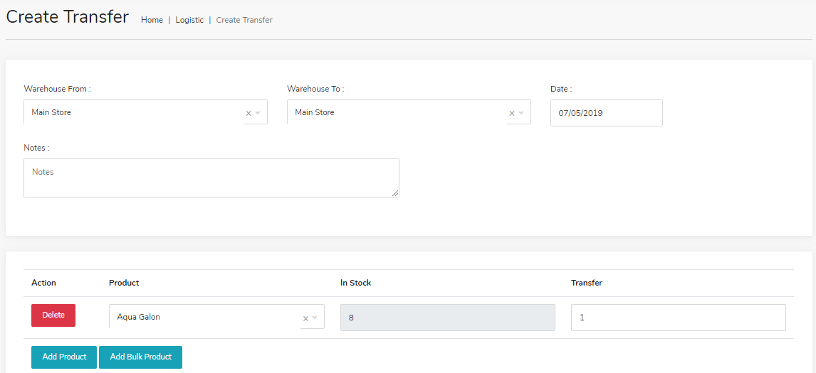 Inventory – Transfer Stock – GuestPro Knowledge Base