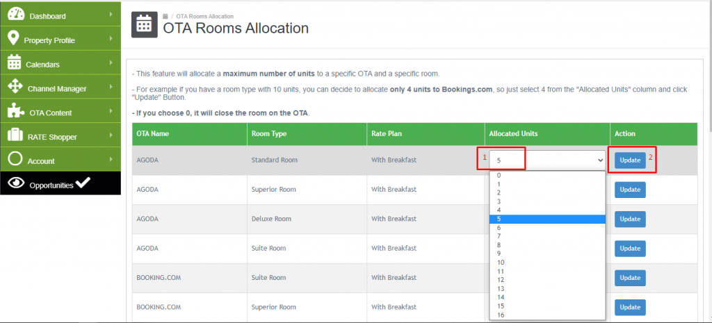 Channel Manager – OTA Room Allocation – GuestPro Knowledge Base