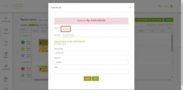 Fitur Deposit atau DP (Down Payment) – GuestPro Knowledge Base
