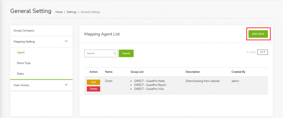 General Setting – GuestPro Knowledge Base