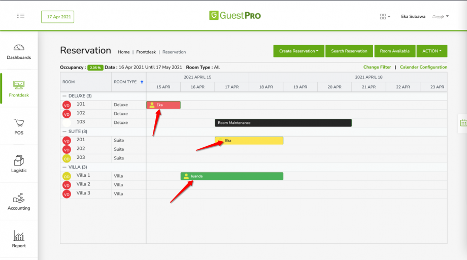 Calender Configuration – GuestPro Knowledge Base